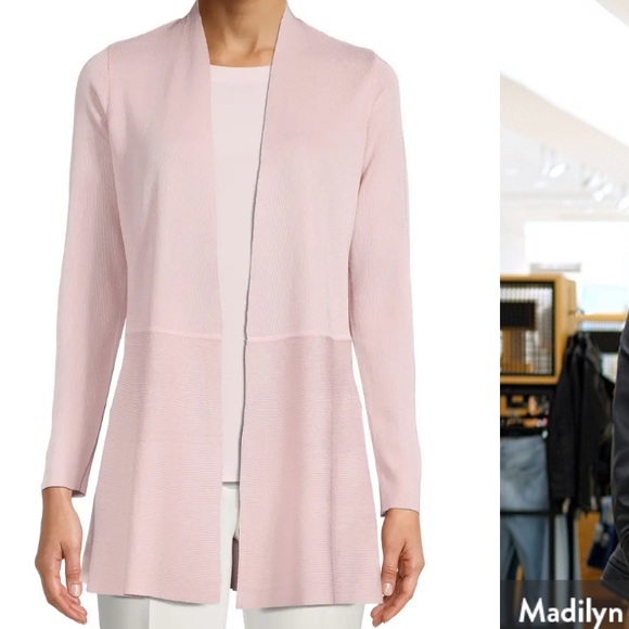 Anne Klein | Sweaters | Anne Klein Perpendicular Stitch Longline ...